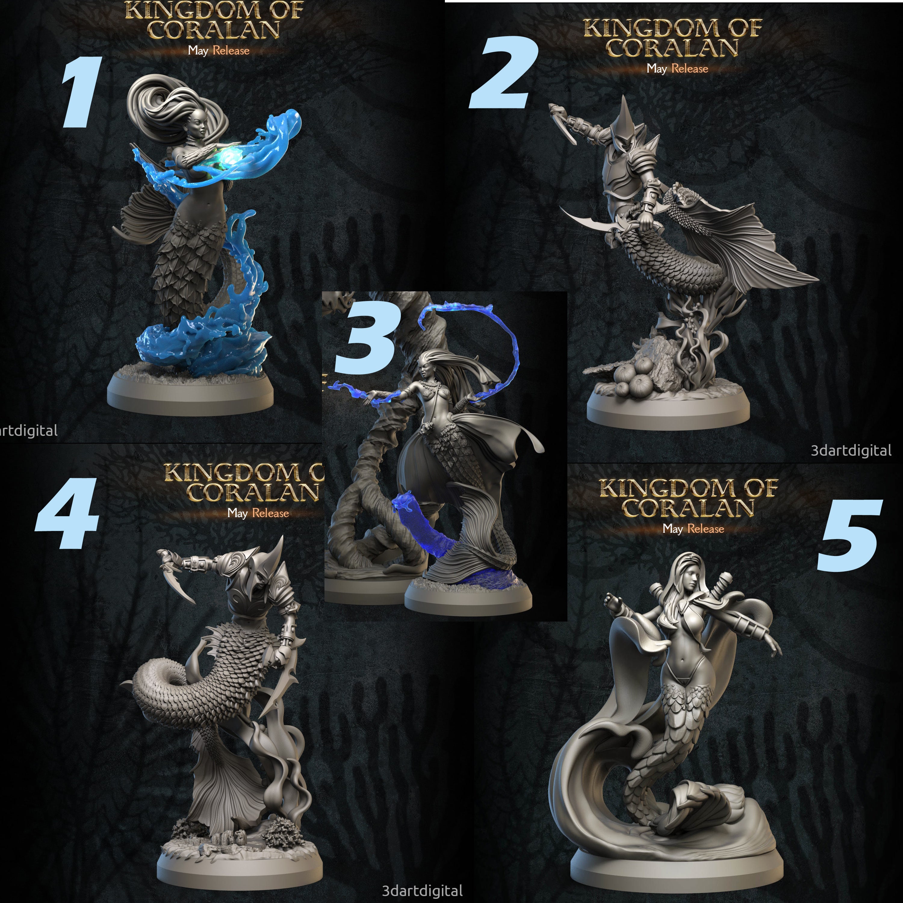 Ocean Madness Eldritch Horrors Sea Folk Mermaids | Etsy