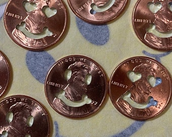 Lucky Penny With Smiley Face Cut Out - Etsy
