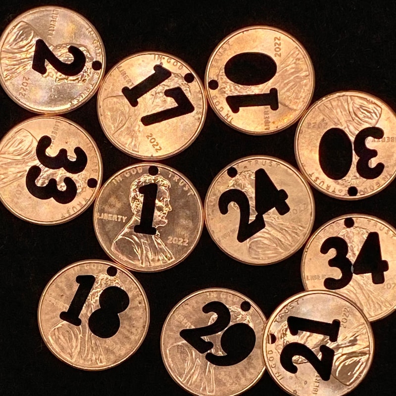 Gold Number Cut Out - Etsy