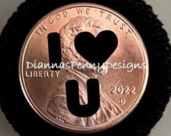 Penny With Heart Cutout - Etsy