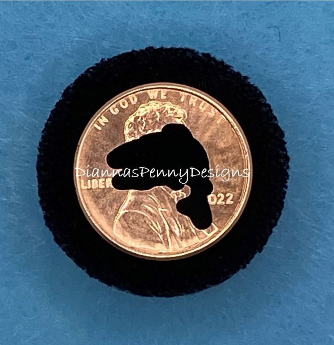 CHARITY Lucky Penny Cut Out BASS FISH Penny Charm Lucky Fishing Coin ...