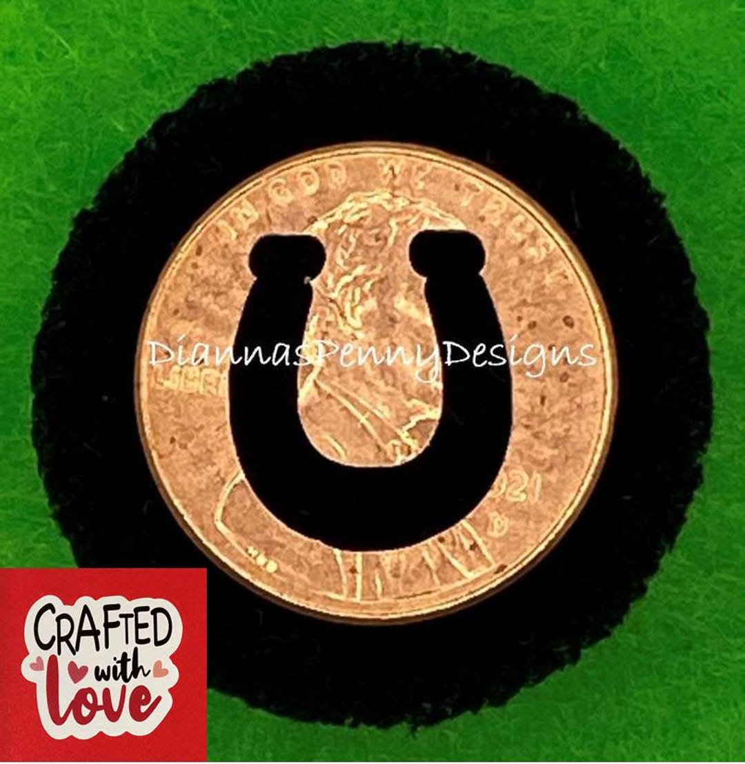FOR CHARITY Lucky Penny Cut Out HORSESHOE Penny Cutout Charms Wedding ...