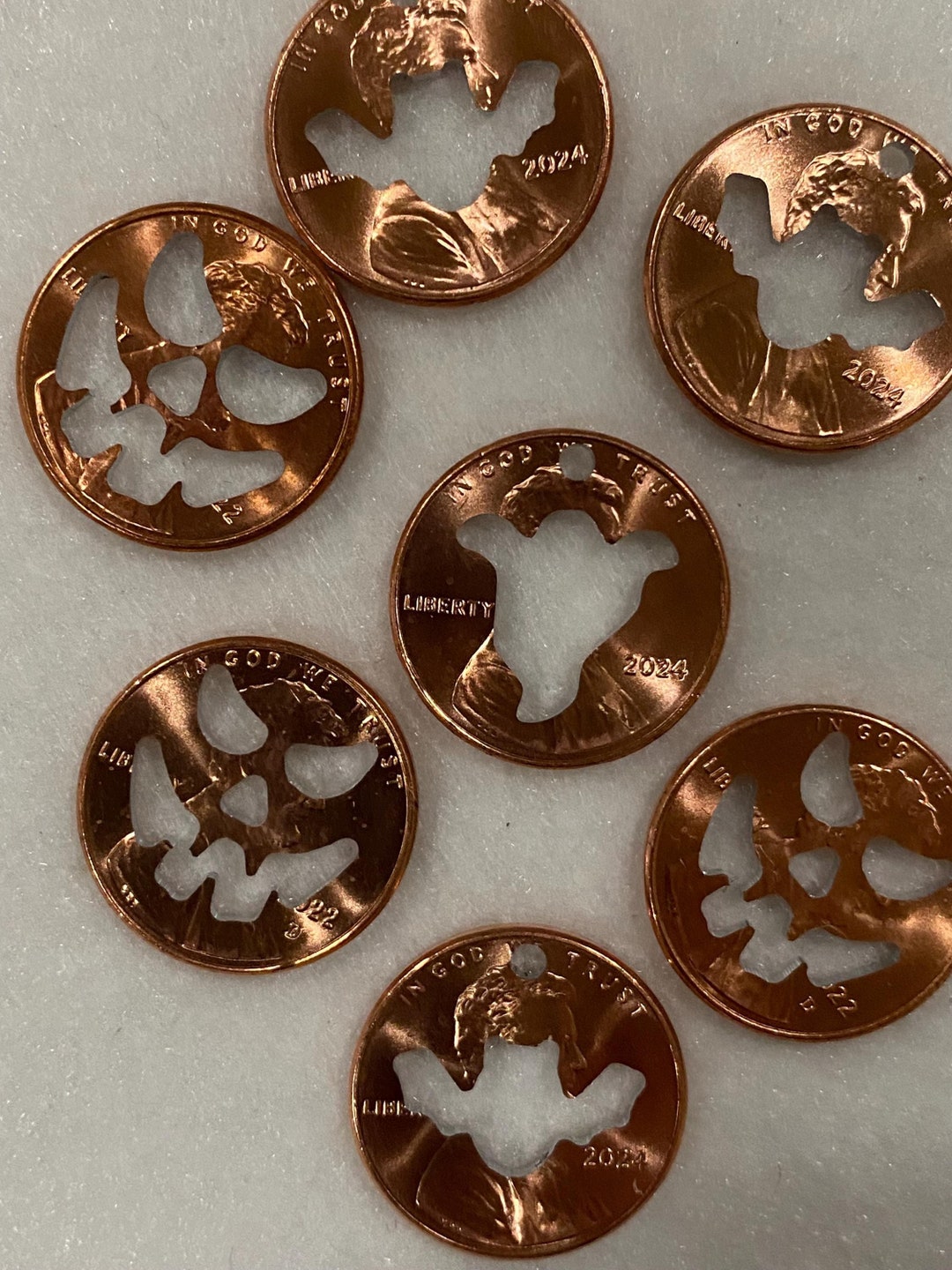 25+ Penny Cutout PUMPKIN Design, HALLOWEEN Favors, Crafted With Love ...