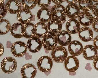 Lucky Penny With Heart Cut Out - Etsy