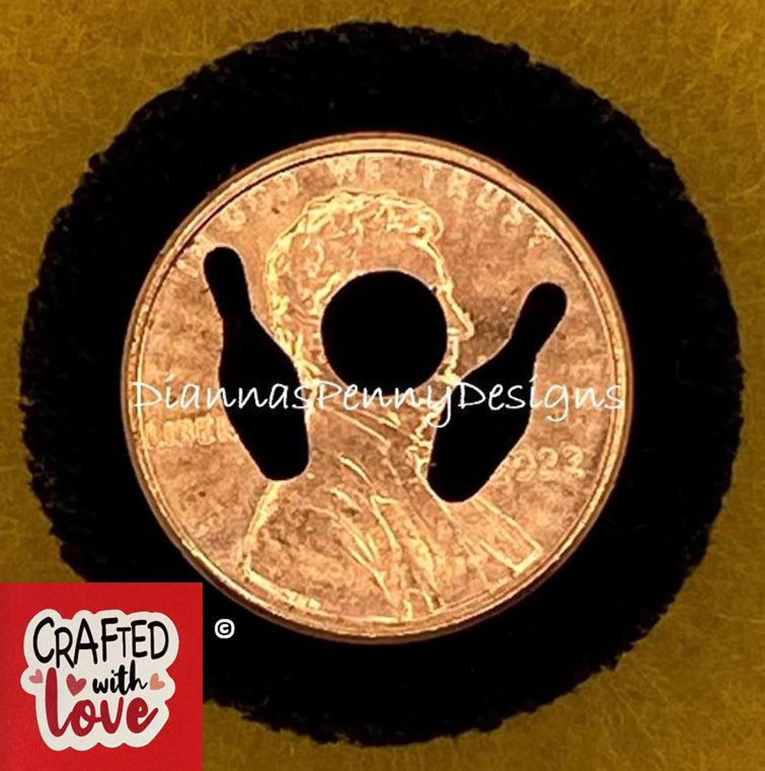 FOR CHARITY Lucky Penny Cut Out BOWLING Penny Cutout Charms Bowling ...