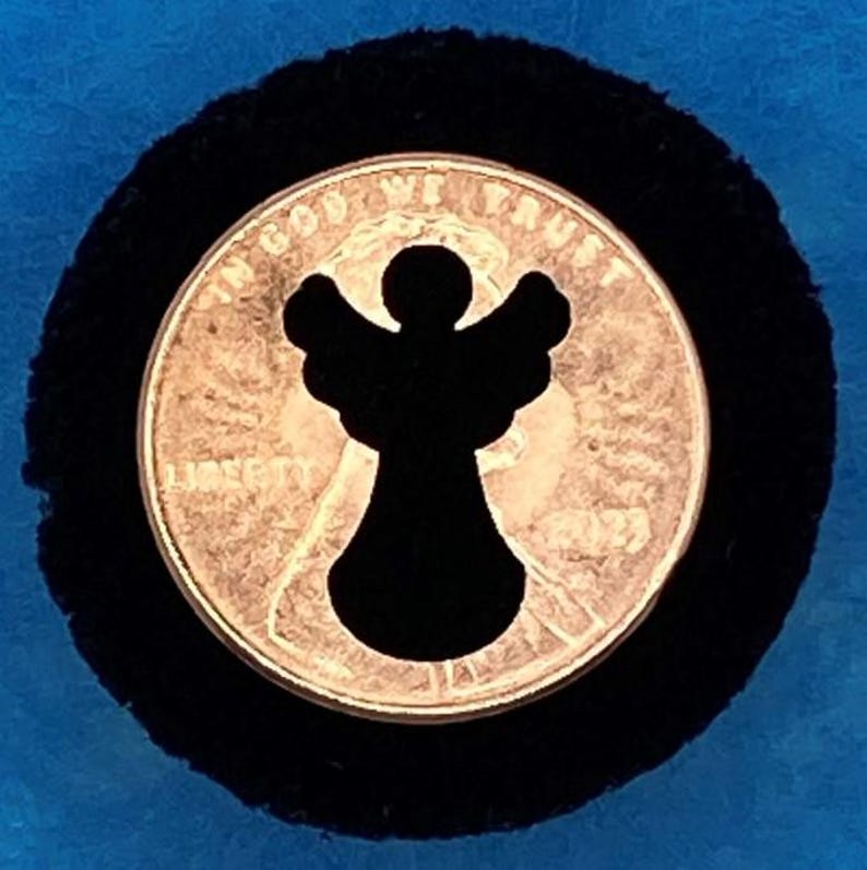 Lucky Penny Cut Out ANGEL Design, Penny From Heaven, Crafted With Love ...