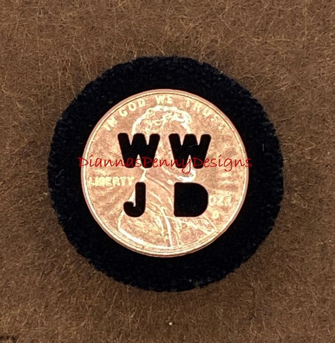 CHARITY Lucky Penny Cut Out WWJD Penny Cutout Charm What Would Jesus Do ...