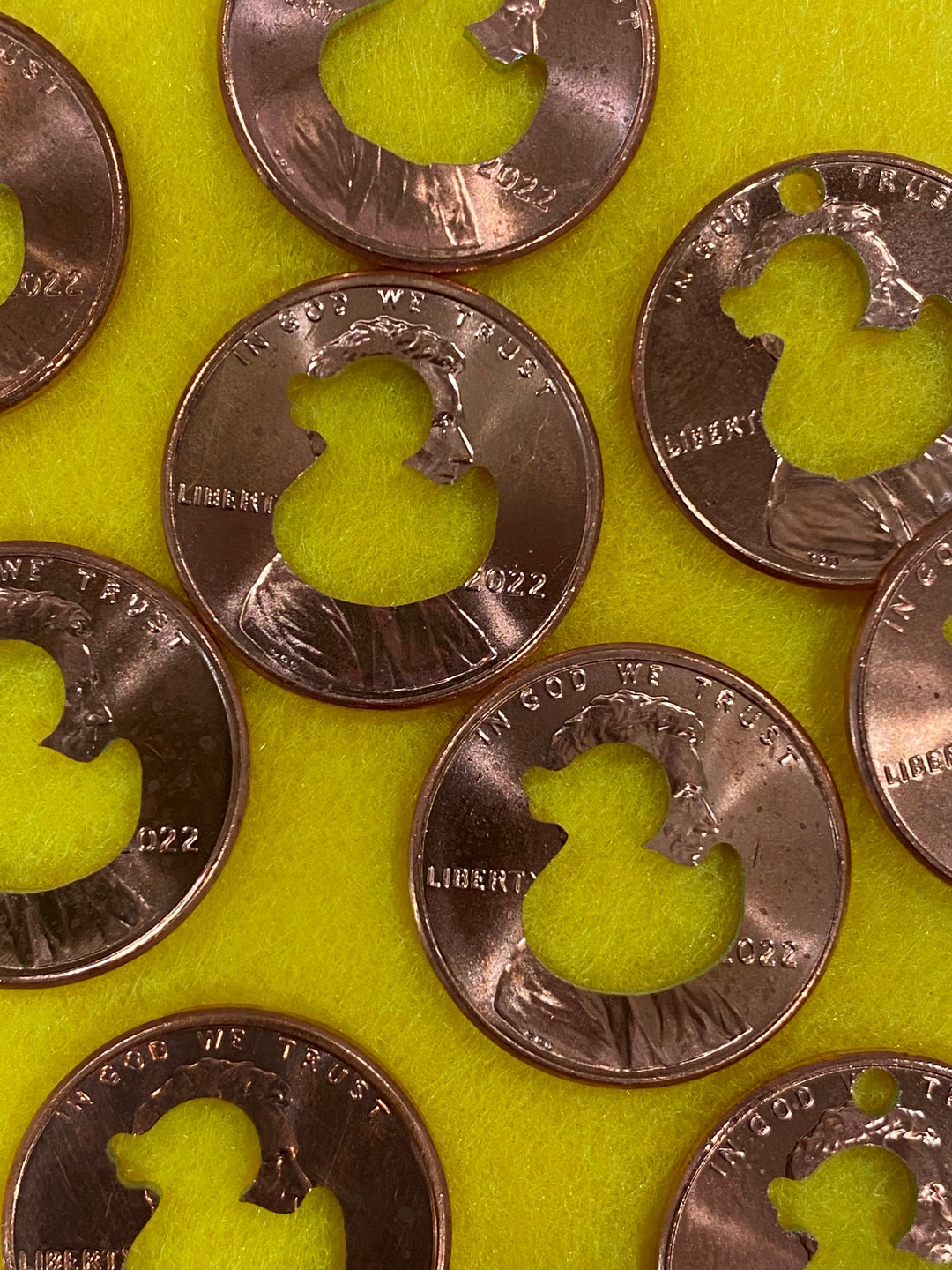 CHARITY 2024 25 Penny Cut Out DUCK Penny Unique Penny Keepsake Baby ...