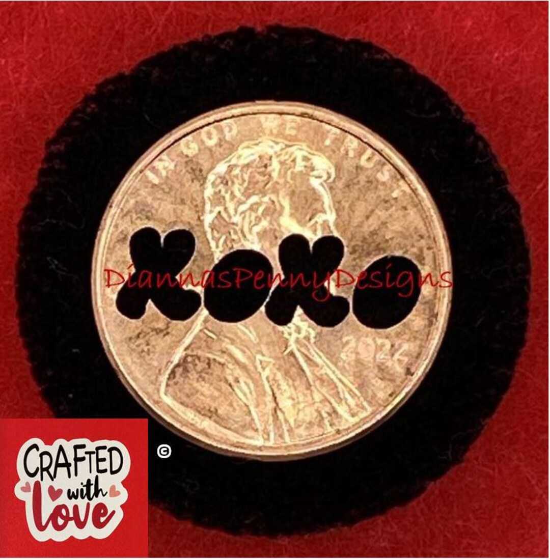 FOR CHARITY Lucky Penny Cut Out HUGS & Kisses Penny Cutout Charms ...