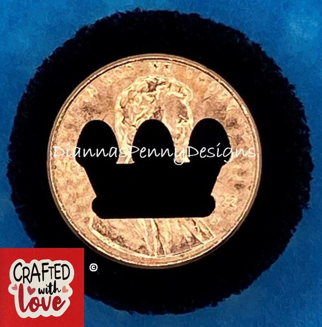 FOR CHARITY Lucky Penny Cut Out CROWN Penny Cutout Charms Birthday Baby ...