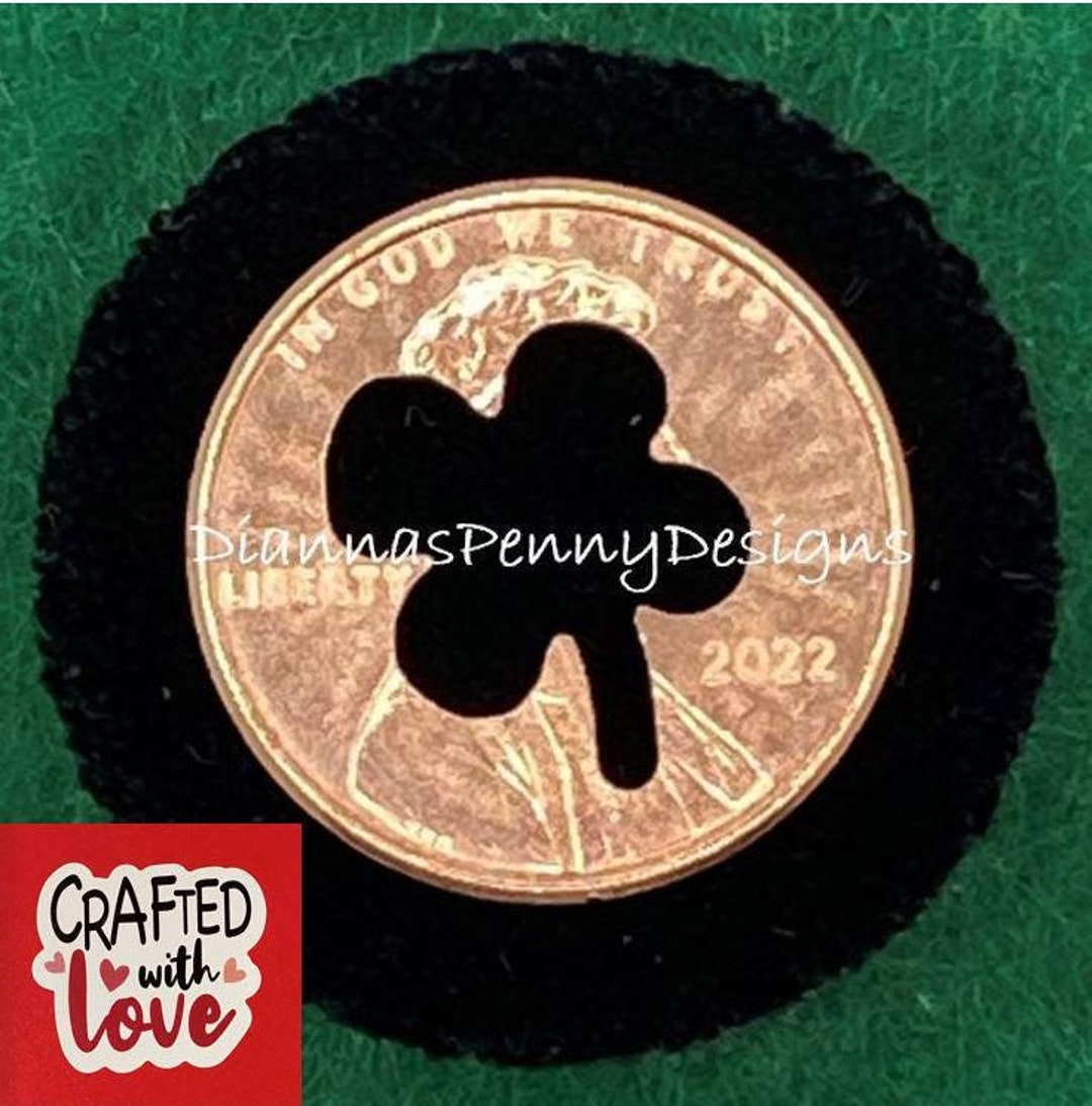 FOR CHARITY CLOVER Penny Cut Out Clover Penny Keepsake Charm Keyring ...