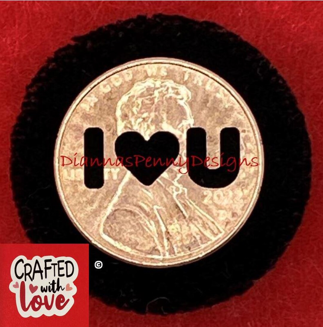 FOR CHARITY Lucky Penny Cut Out Heart Penny Cutout Charm Keyring Charm ...