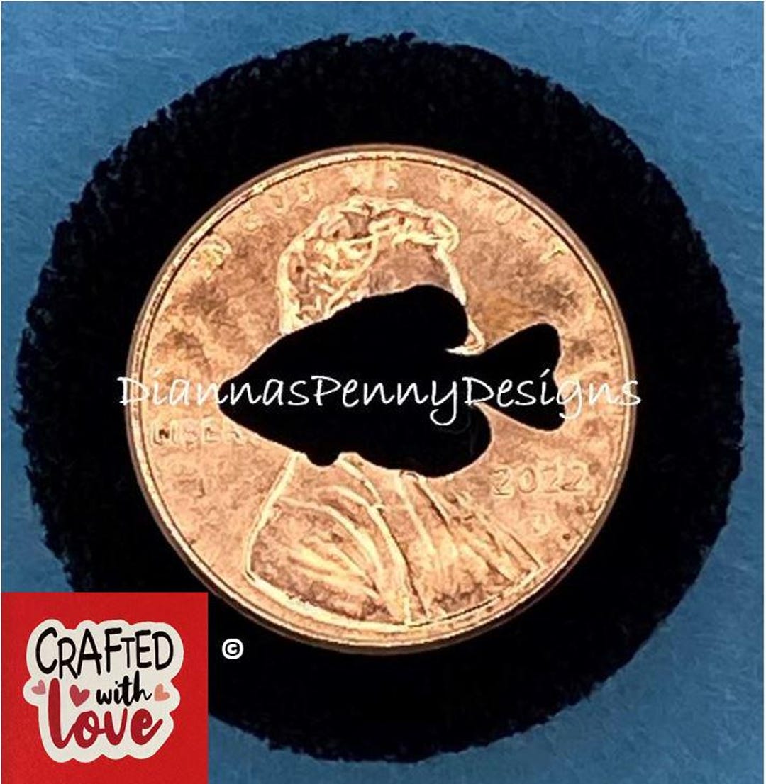FOR CHARITY Lucky Penny Cut Out FISH Crappie Penny Cutout Charms ...