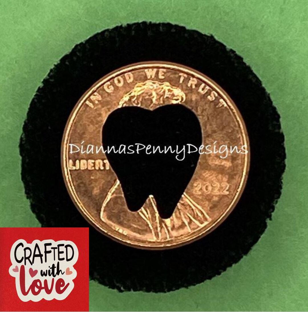 FOR CHARITY Lucky Penny Cut Out TOOTH Penny Cutout Charms Unique Kids ...
