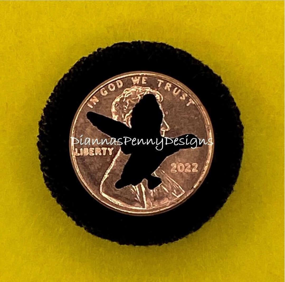 CHARITY Lucky Penny Cut Out DUCK Penny Charm Unique Penny Baby Shower ...
