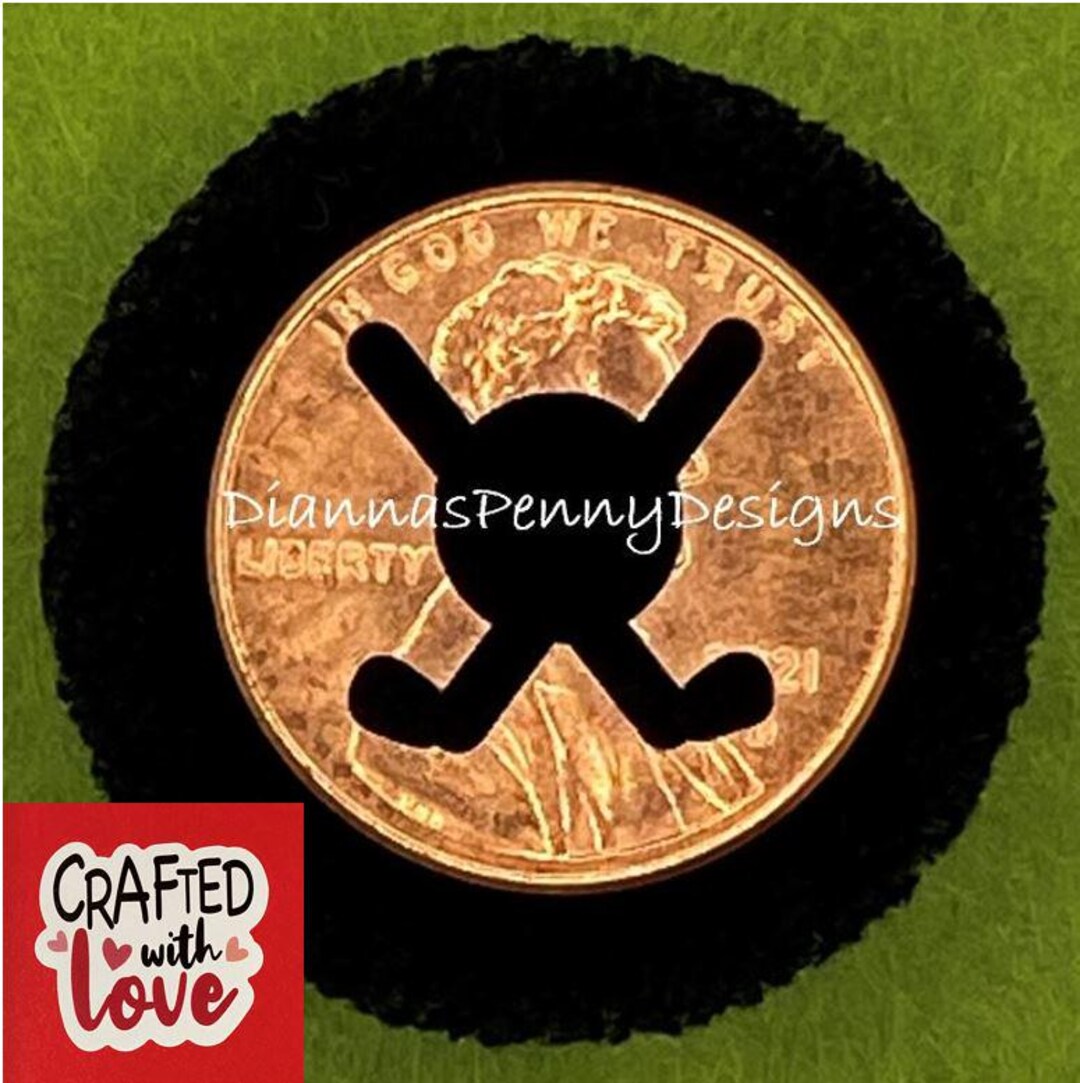 FOR CHARITY Lucky Penny Cut Out GOLF Penny Cutout Charms Golf Team ...