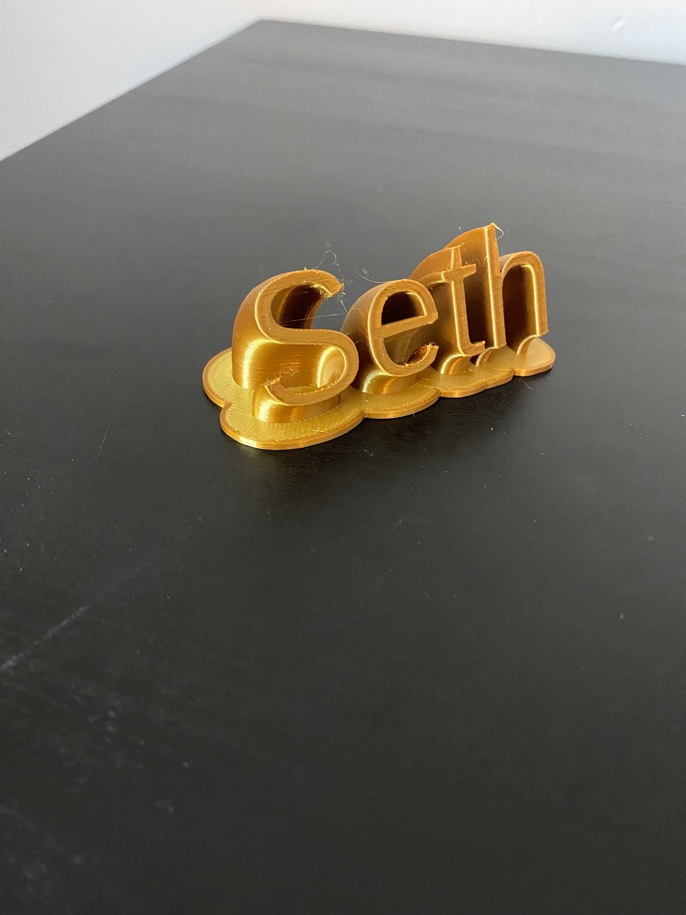3D Printed Custom Sweeping Name Plate - Etsy