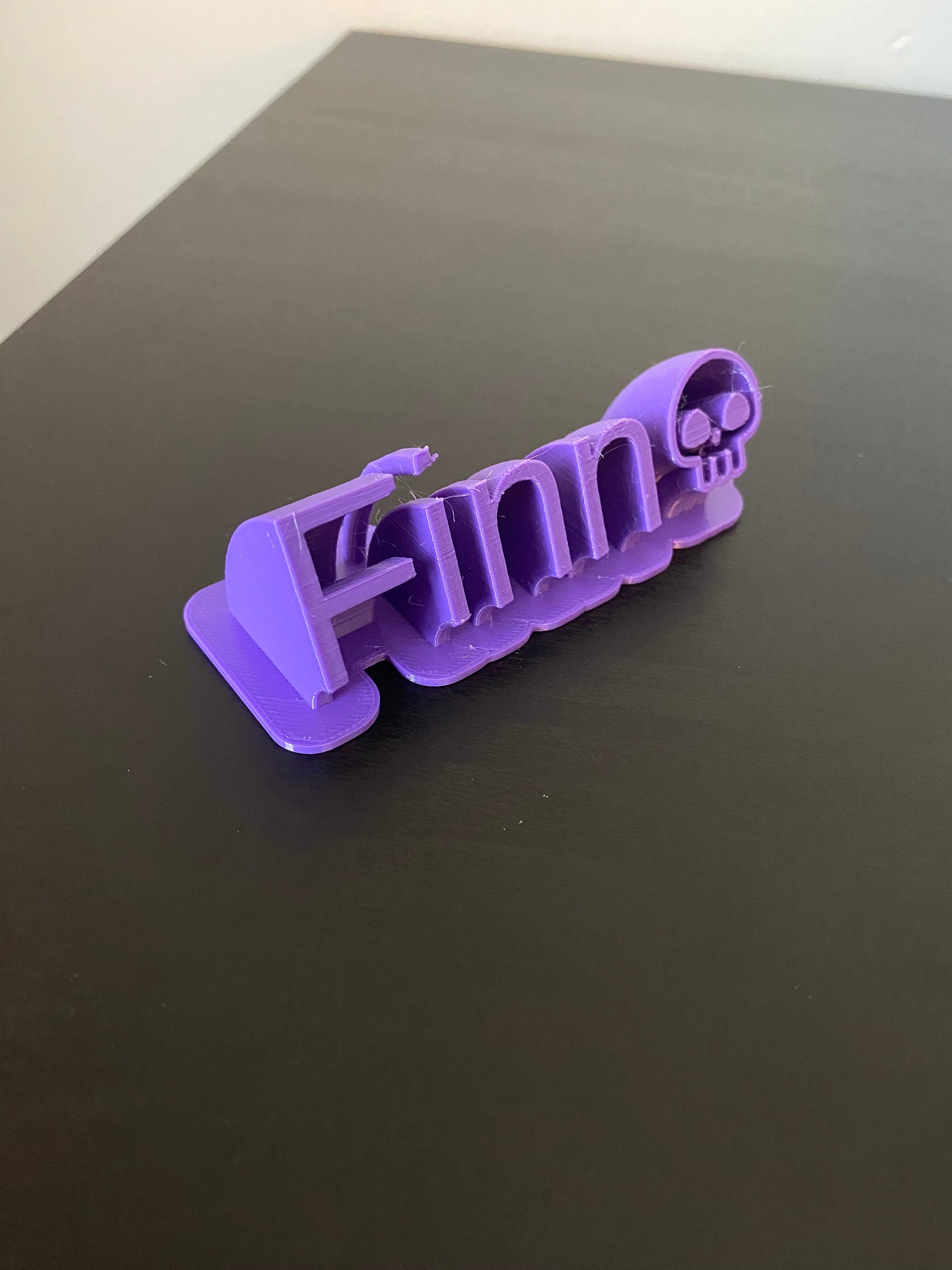 3D Printed Custom Sweeping Name Plate - Etsy