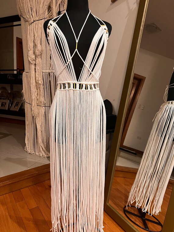 Beach Dress Macrame Dress Festival Dress Handmade - Etsy