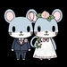 Cute Wedding Mouse Mouse Clipart Wedding Bride Groom Romantic - Etsy
