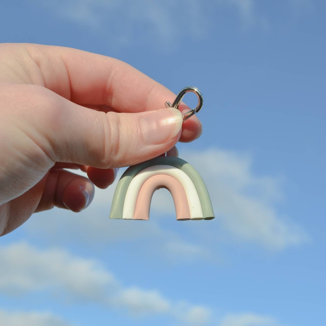 Custom Rainbow Keychains | Polymer Clay Rainbows - Etsy