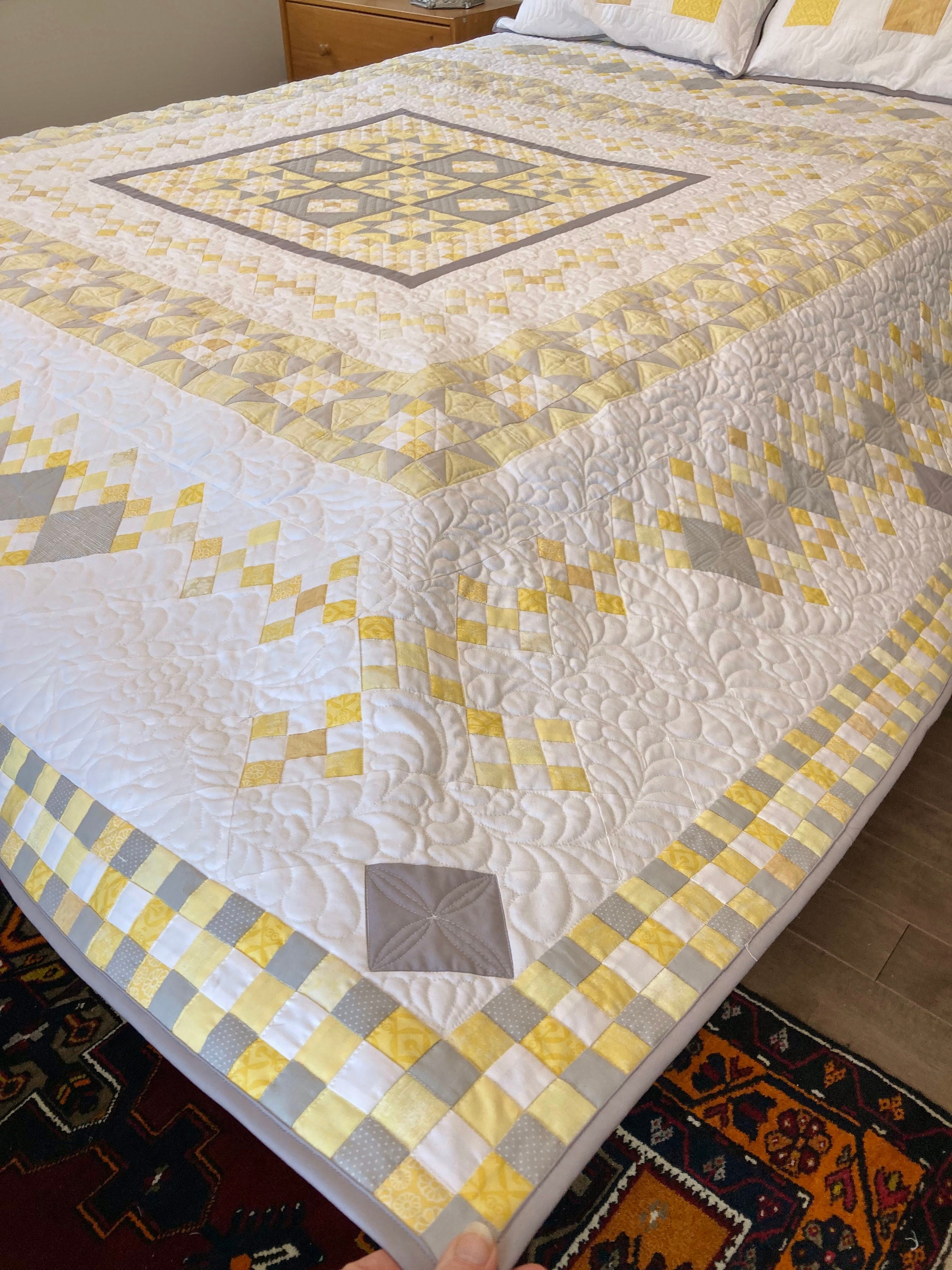 Handmade, Custom Quilted Full Sized Quilt - Etsy