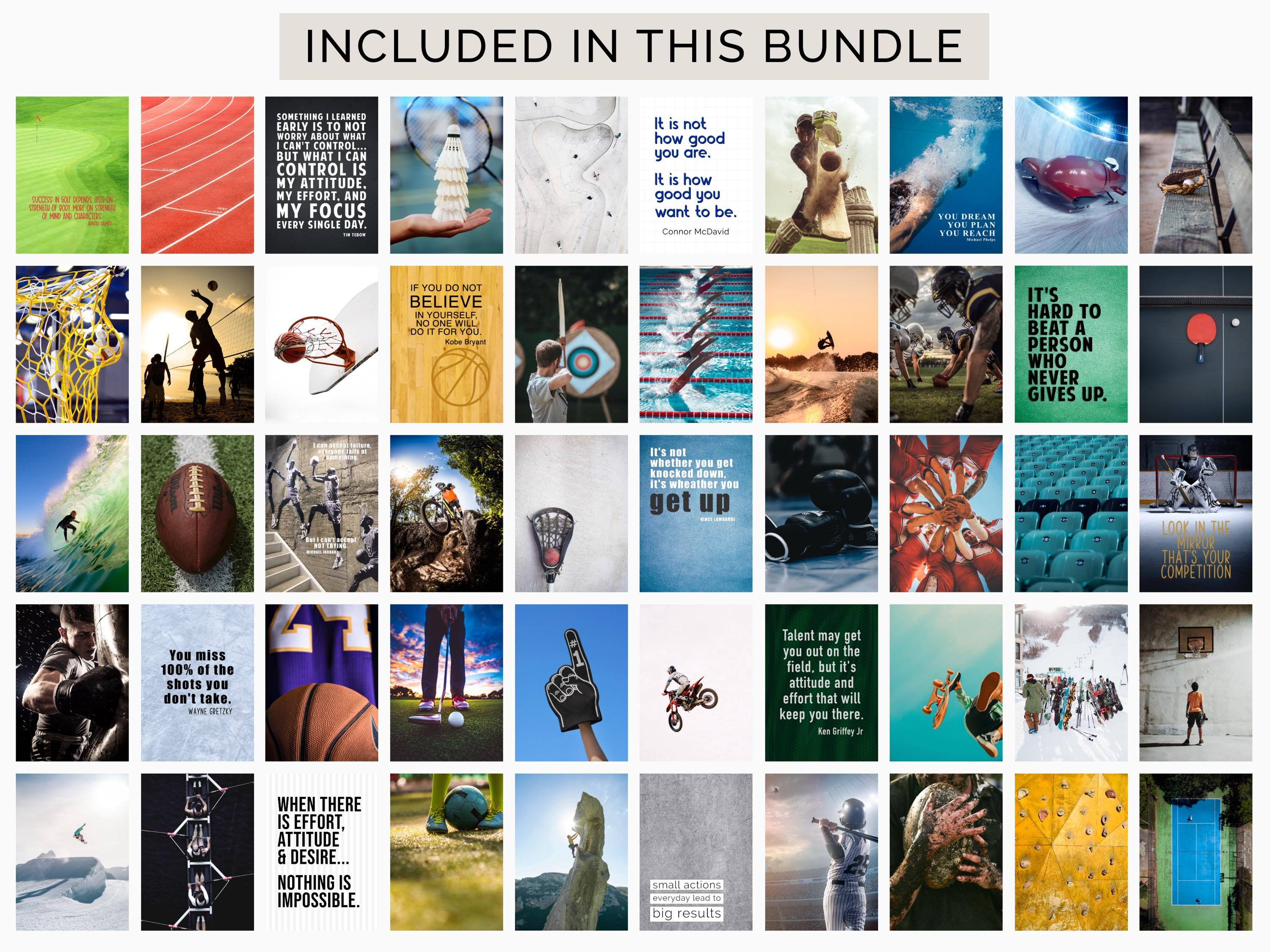 Sports Wall Art for Teen Boys | Motivational Sport Posters | Athlete ...