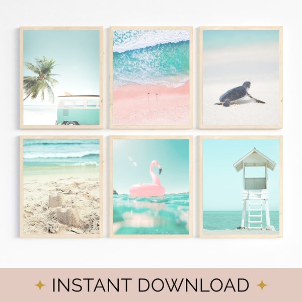 Beach Girl Art - Etsy