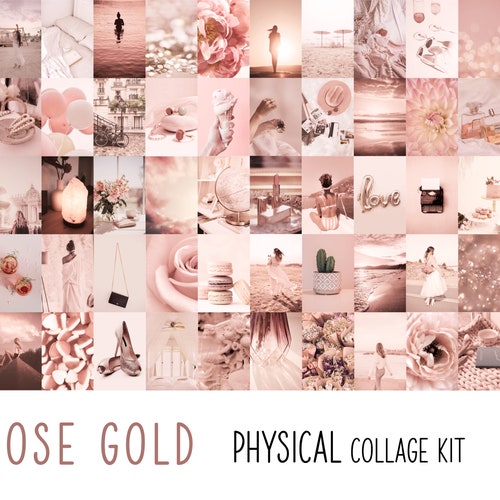 Pink Aesthetic Pretty Large A4 Size Wall Collage Kit Room Etsy Israel