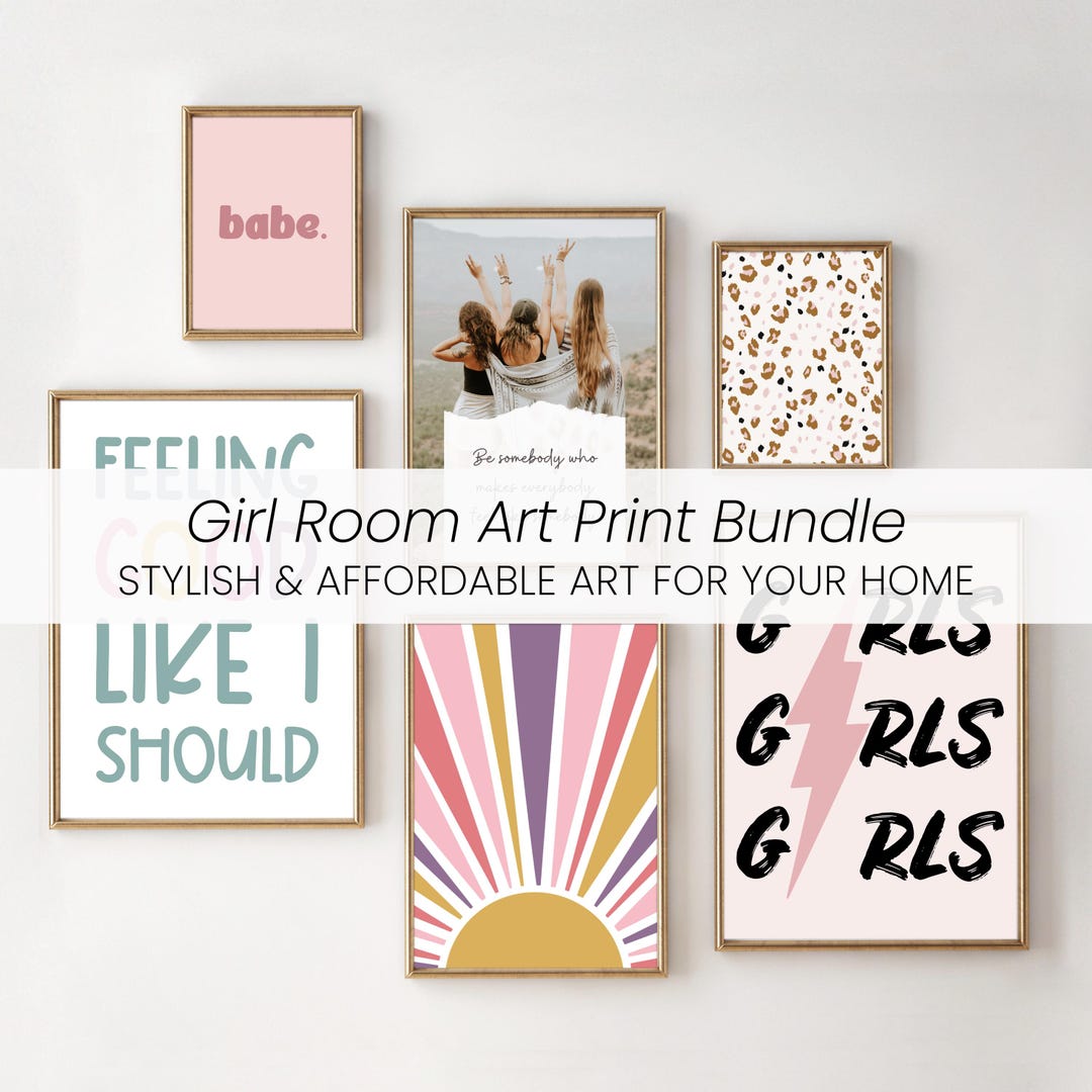 Girl Power Digital Download Art Prints • Aesthetic Teen Room Decor ...