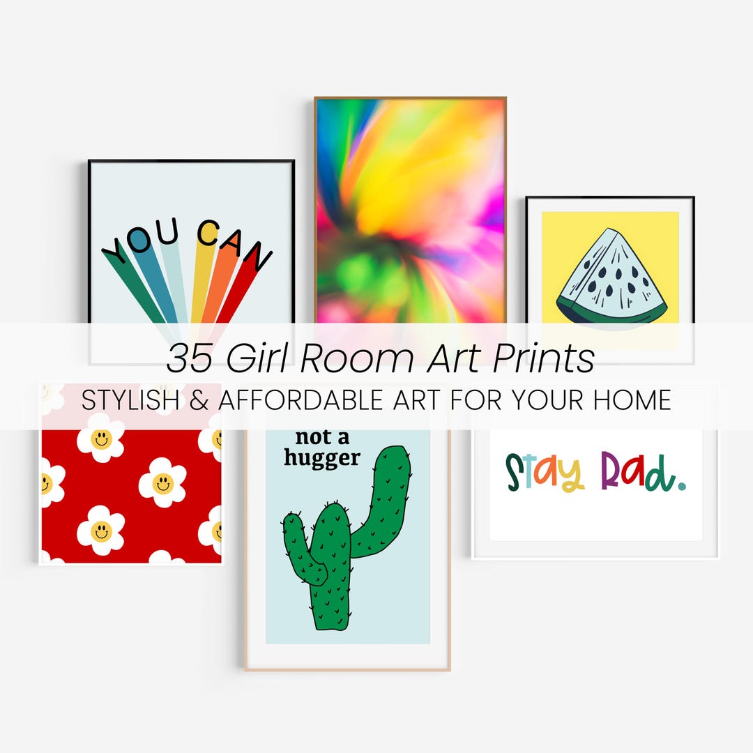 Girl Room Posters • Aesthetic Girl Decor • Girl Teen Art Prints - Etsy