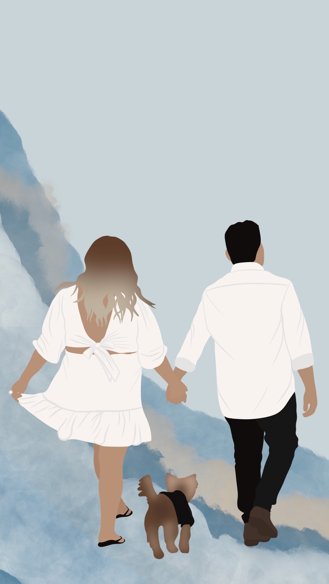 Custom iPhone Wallpaper Portrait Drawing Minimal - Etsy