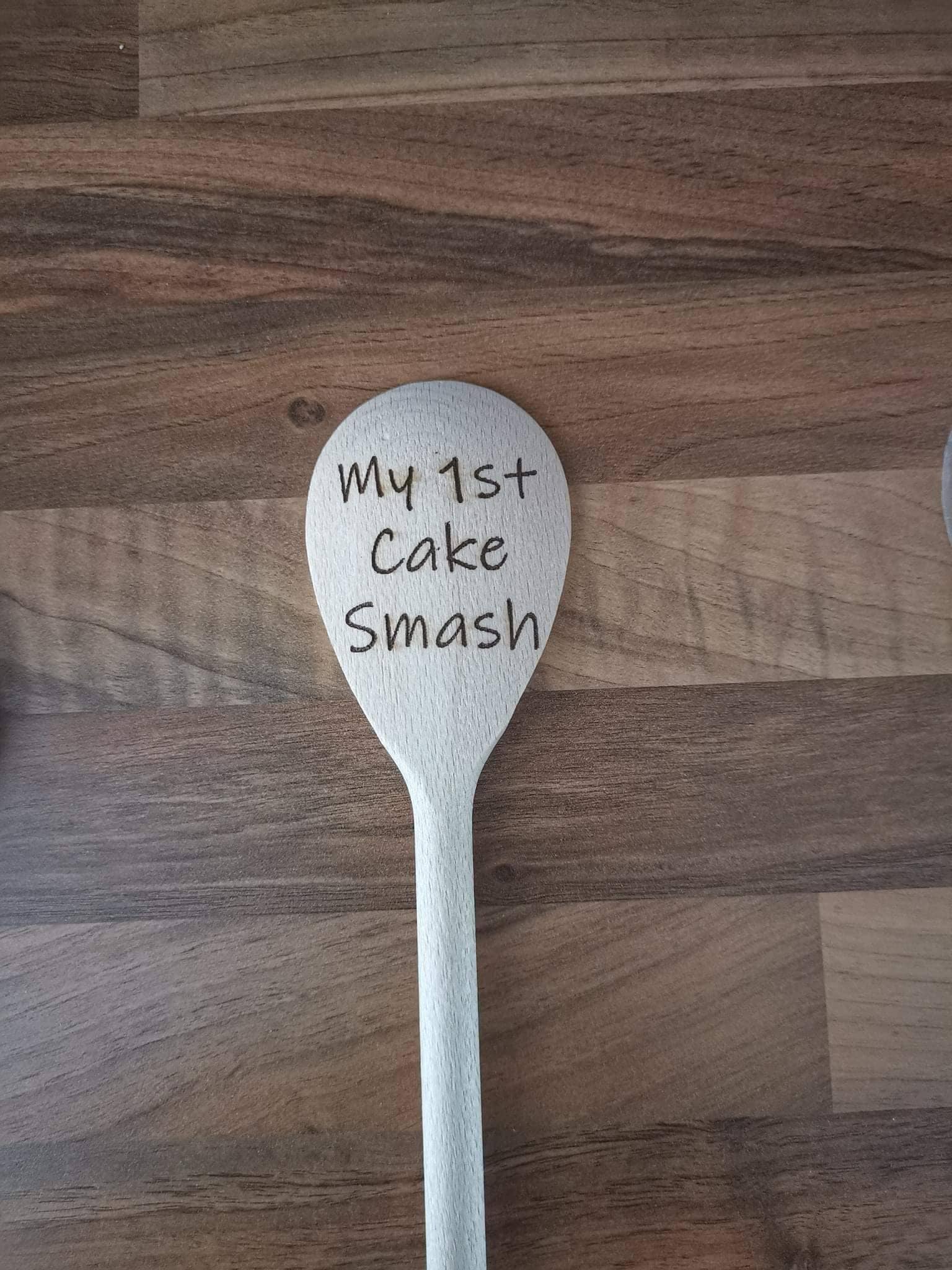 Cake Smash Wooden Spoons Engraved - Etsy