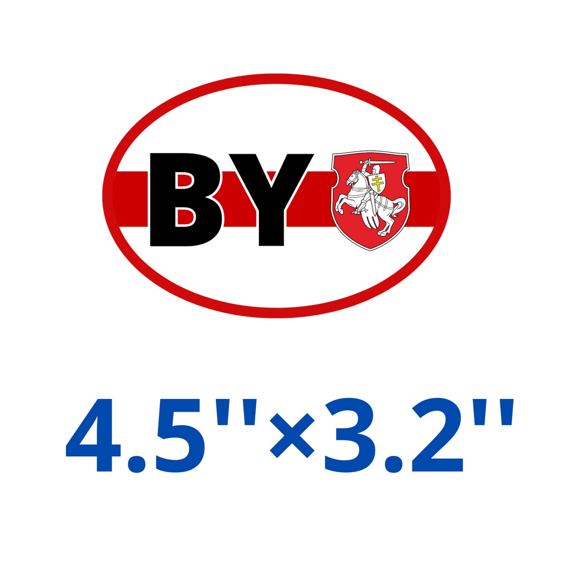 Belarusian Sticker Pagonya Flag Waterproof Car Decal Support - Etsy