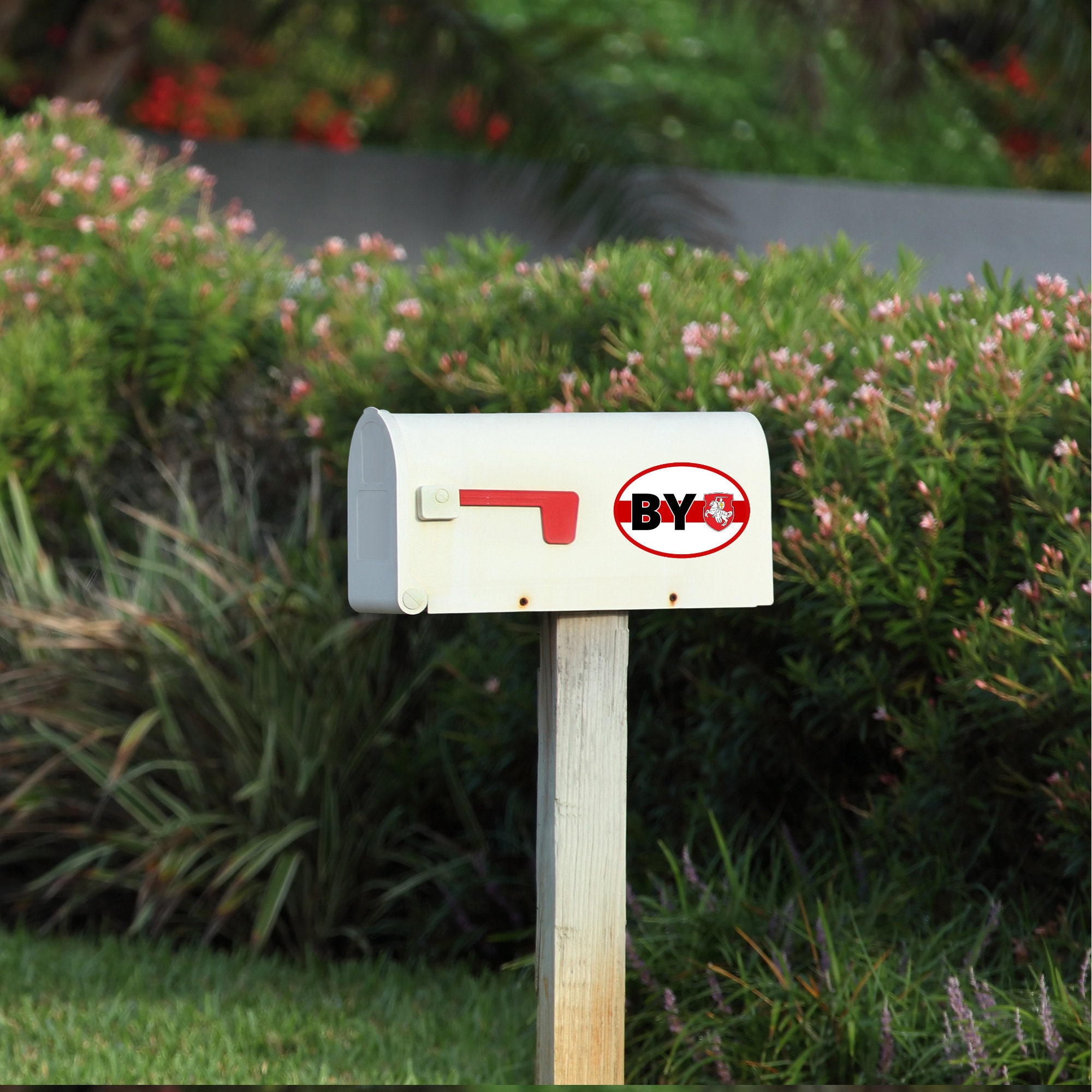 Belarusian Sticker Pagonya Flag 1991 Waterproof Car Decal | Belarus ...