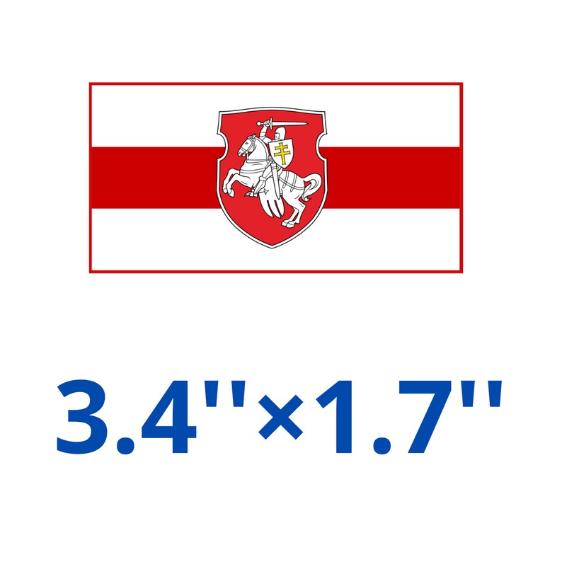 Belarusian Sticker Pagonya Flag Waterproof Car Decal Support - Etsy