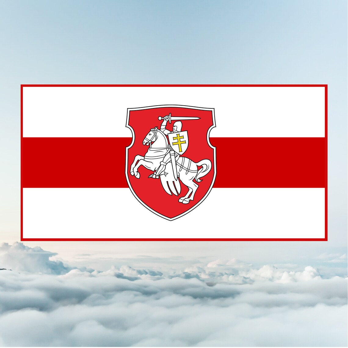 Belarusian Sticker Pagonya Flag Waterproof Car Decal Support - Etsy