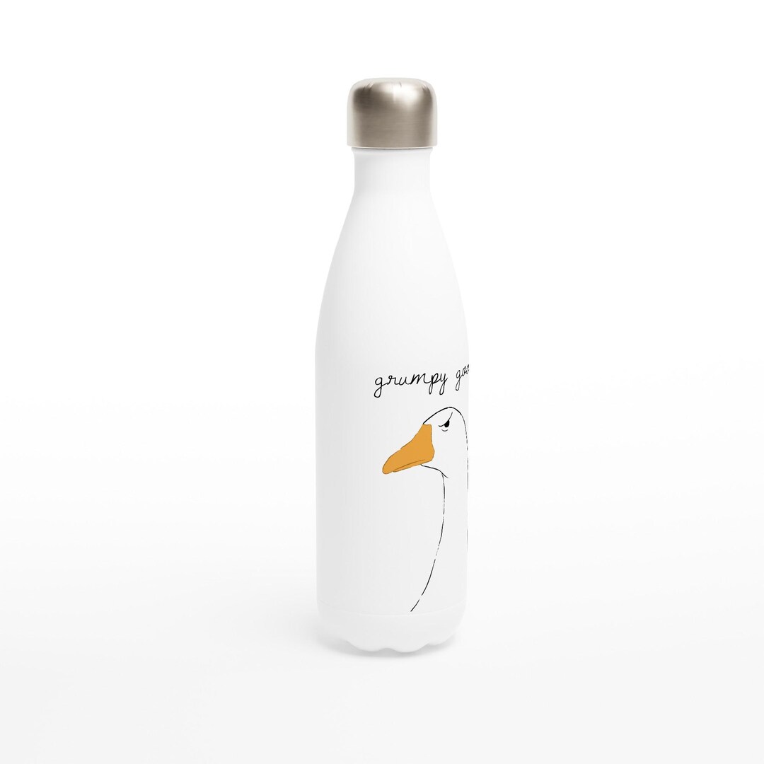Grumpy Goose 17oz Stainless Steel Water Bottle, Giftable Goose ...
