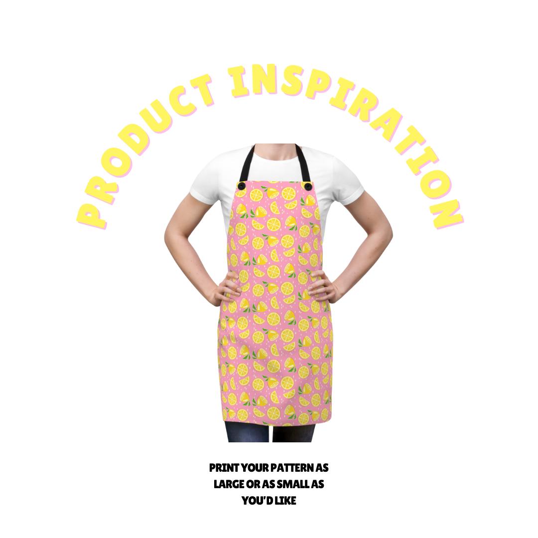 Pink Lemonade Pattern, Hand Drawn Lemons, Seamless Repeat (PNG Digital ...