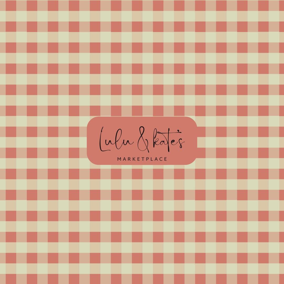 Red Gingham Pattern, Seamless Repeat, Chic Cozy Print (digital Print ...