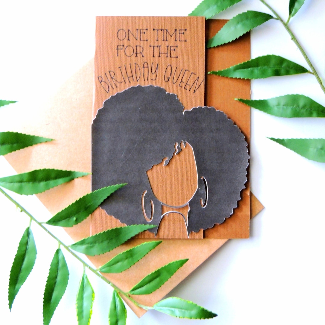 One Time for the Birthday Queen Greeting Card - Etsy