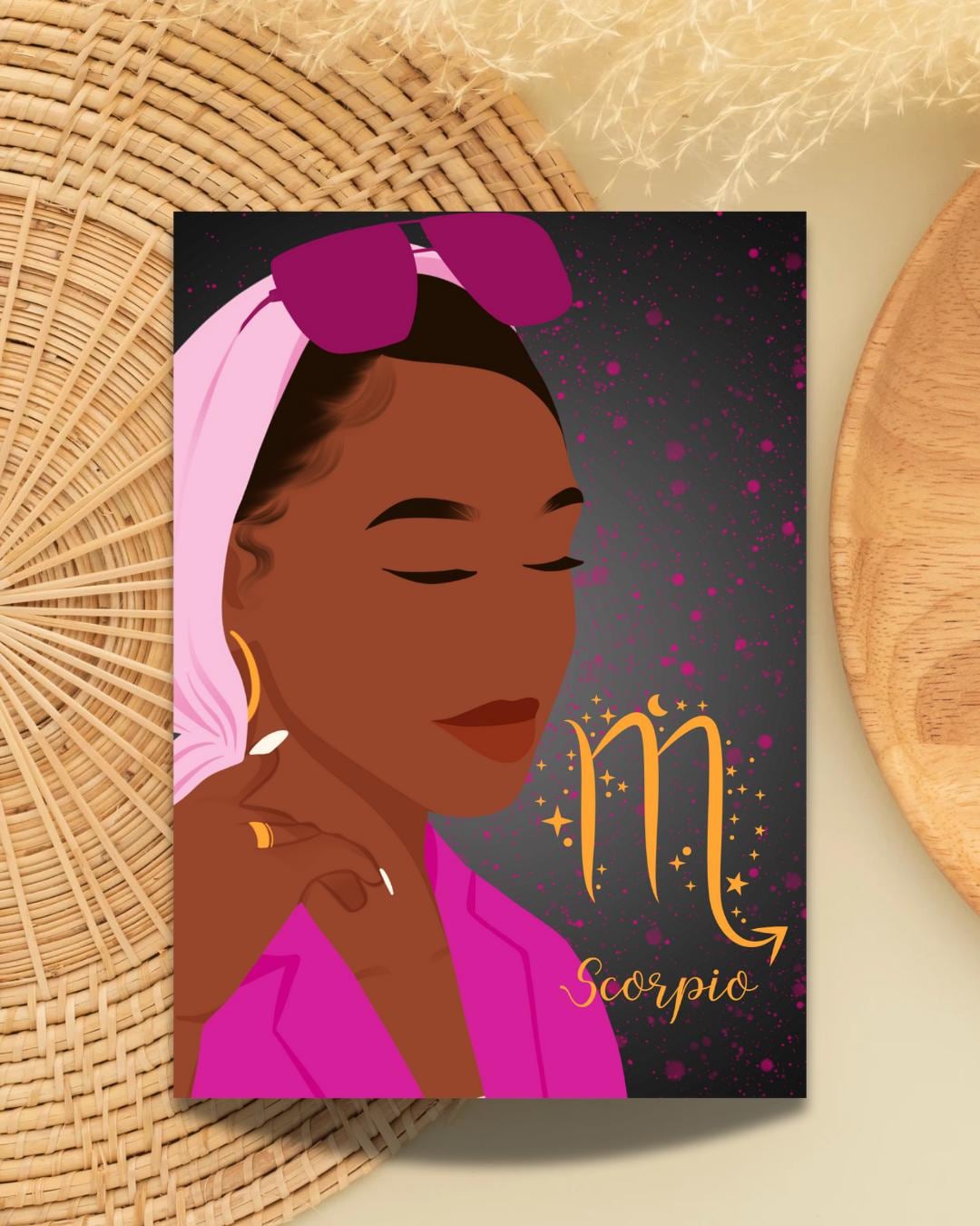 Minimalist Scorpio Zodiac Greeting Card - Etsy UK