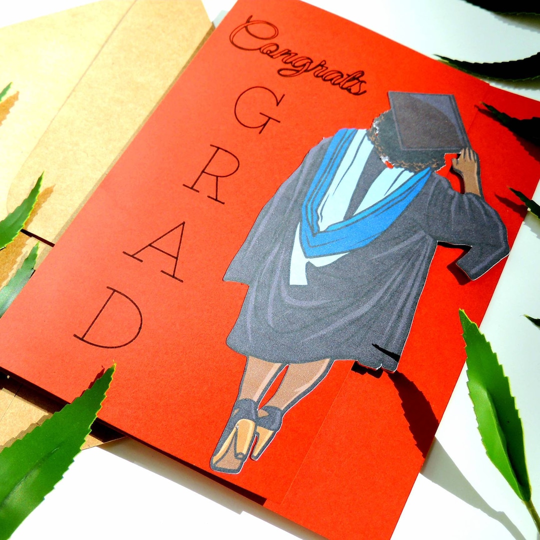African American Graduation Card - Etsy