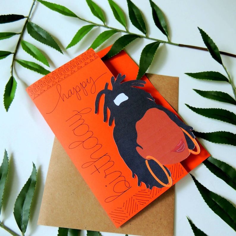 Loc Goddess Birthday Card - Etsy