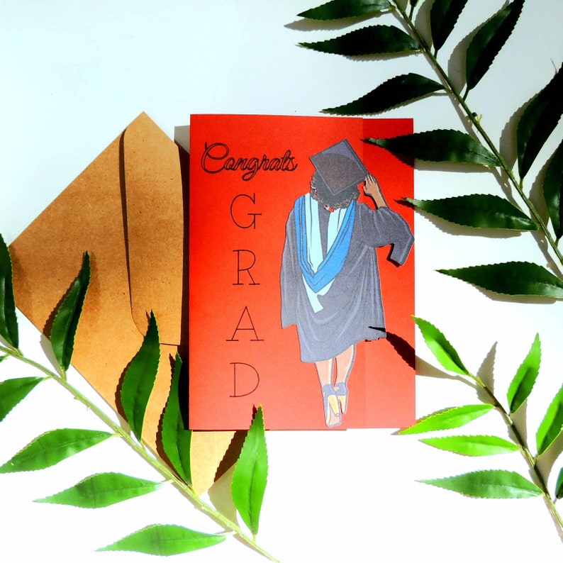 African American Graduation Card - Etsy