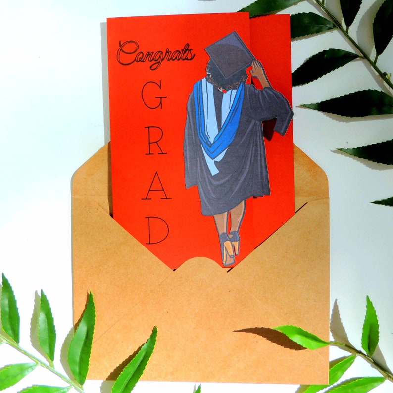 African American Graduation Card - Etsy
