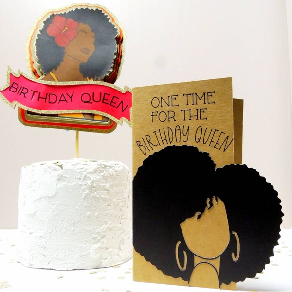 Black Woman Cake Topper - Etsy