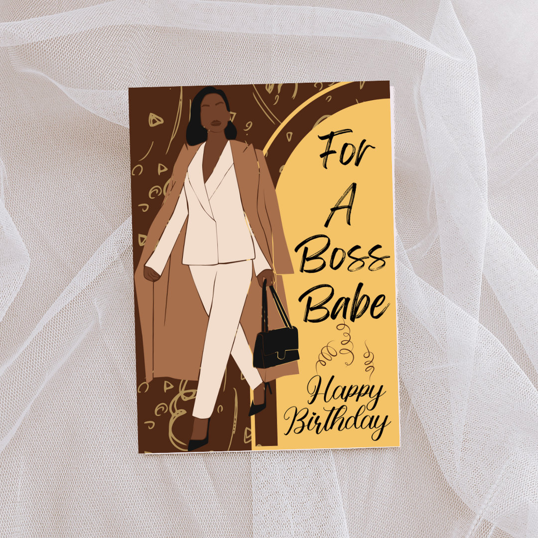 Boss Babe Birthday Card - Etsy