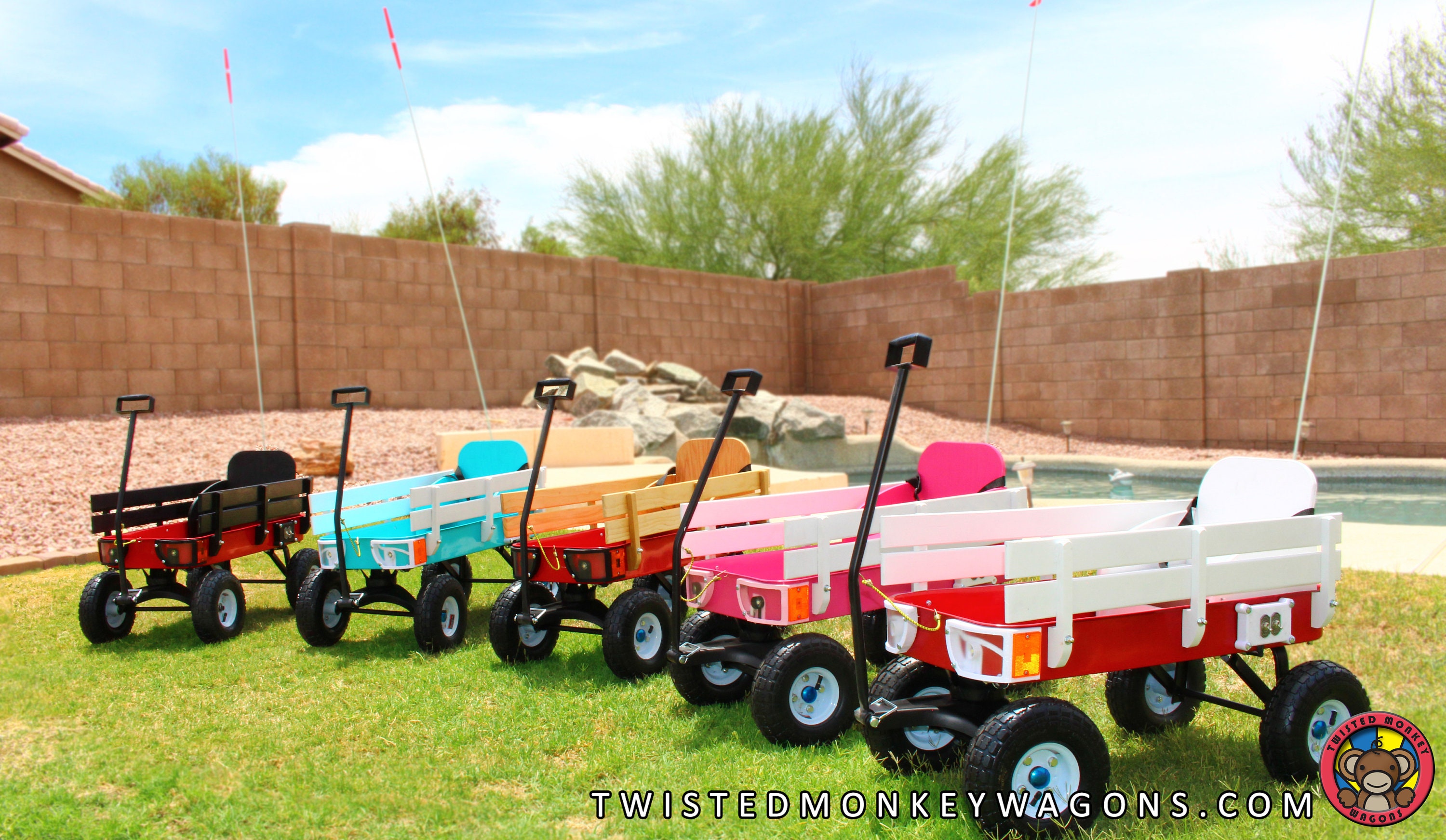 Customized Kids Wagons / Red & Black | Etsy