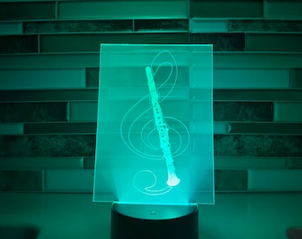 Treble Clef Lamp - Etsy